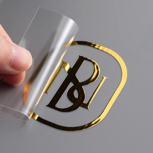 Customized Transparent Logo Transfer Stickers – Floral Supplies Store