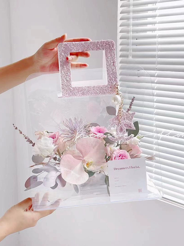 Set of 4 Clear PVC Box for Flower Arrangements – Floral Supplies Store