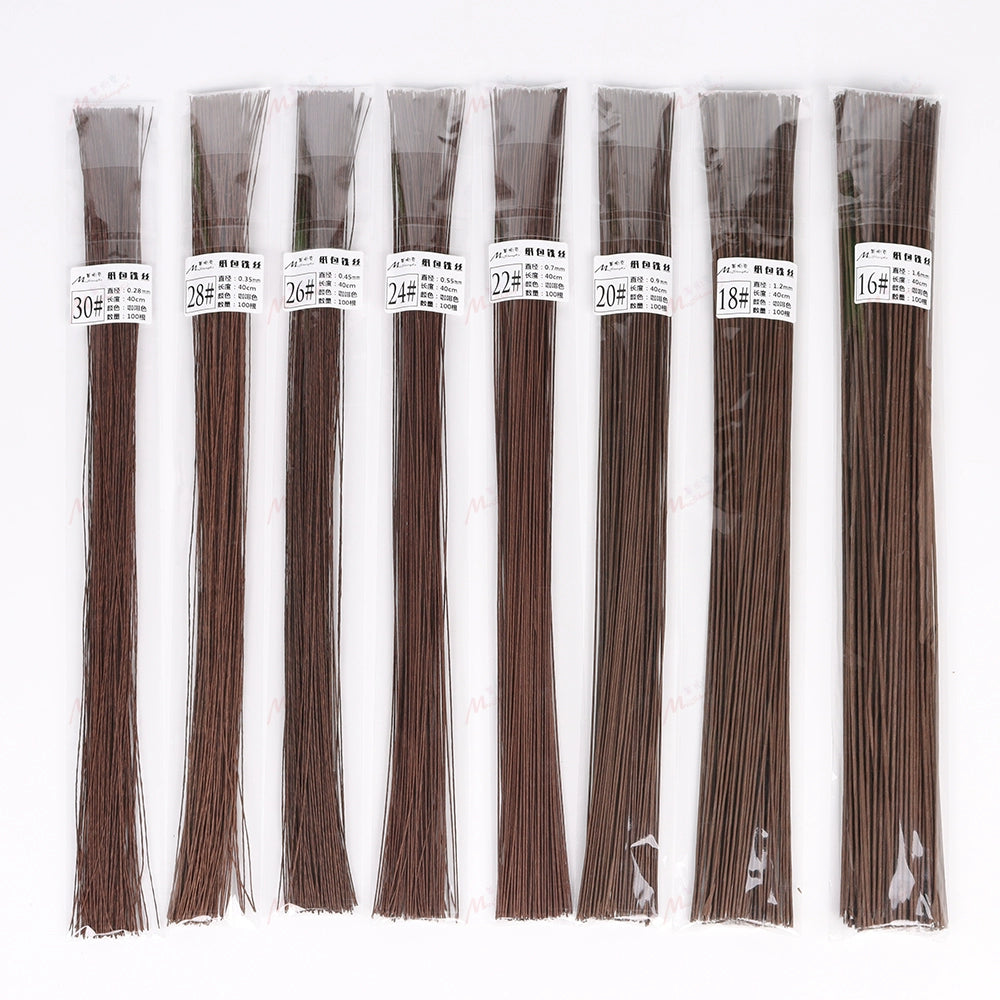 Brown Floral Wire for Crafts Pack 100 – Floral Supplies Store