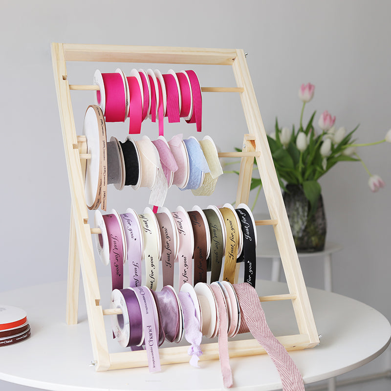 Wood Display Ribbon Holder Rack – Floral Supplies Store