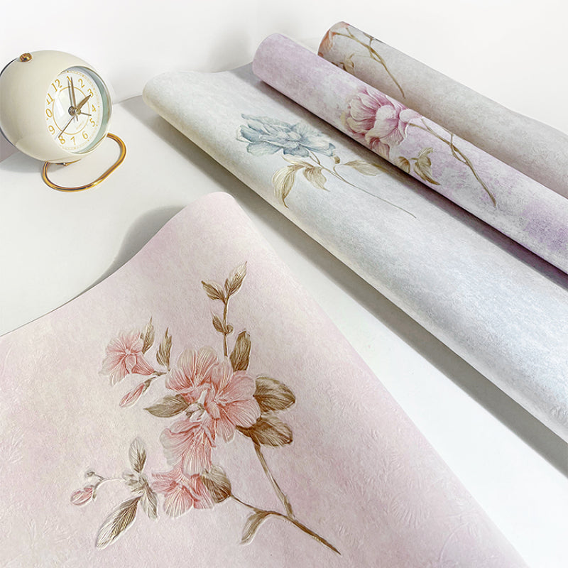 3D Embossed Vintage Floral Wrap Paper Pack 10 (53x53cm) – Floral ...