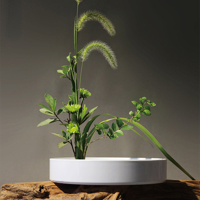 Japanese Flower Arranging Container Floral Design Tray Plastic Bowl V ...